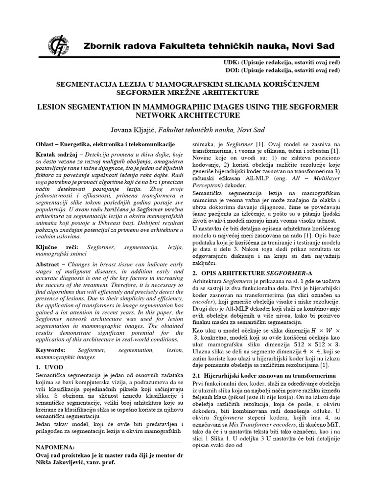 JovanaKljaic-ftn Zbornik | PDF