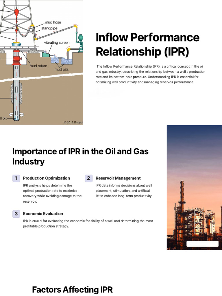 Inflow Performance Relationship IPR | PDF | Petroleum Reservoir | Fluid Dynamics
