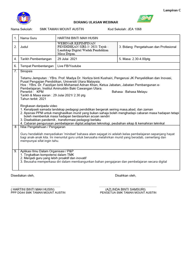 Ulasan WEBINAR | PDF
