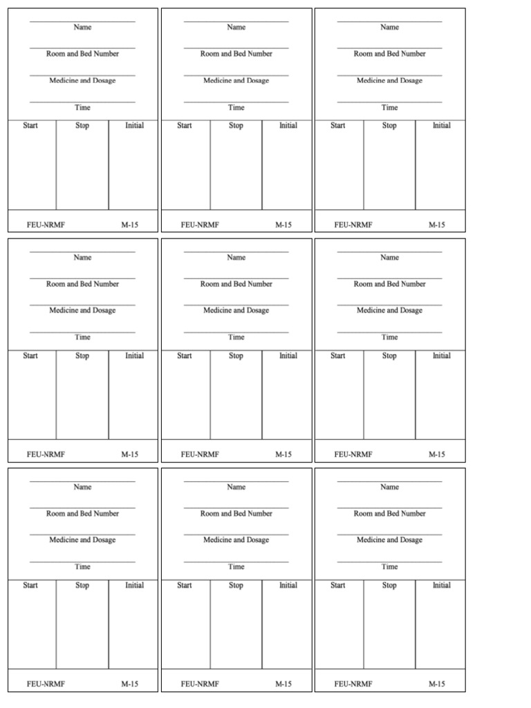 Medication Cards | PDF