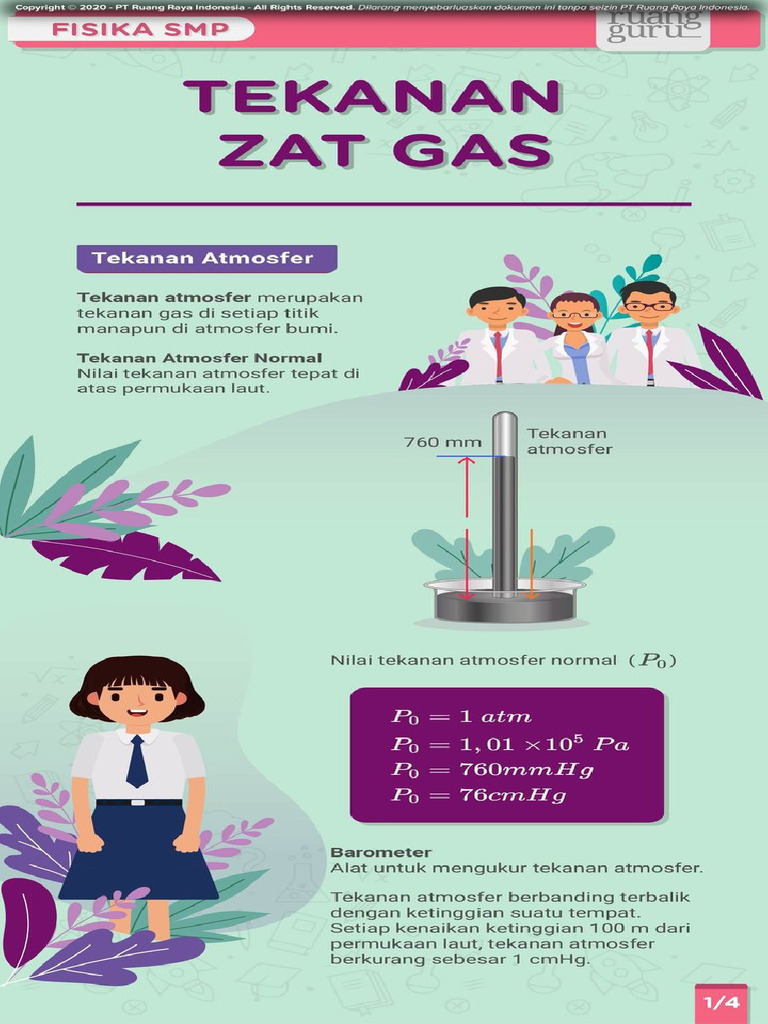 Tekanan Zat Gas | PDF