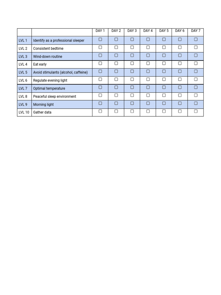 Bryan Johnson_10 Levels of Sleep | PDF
