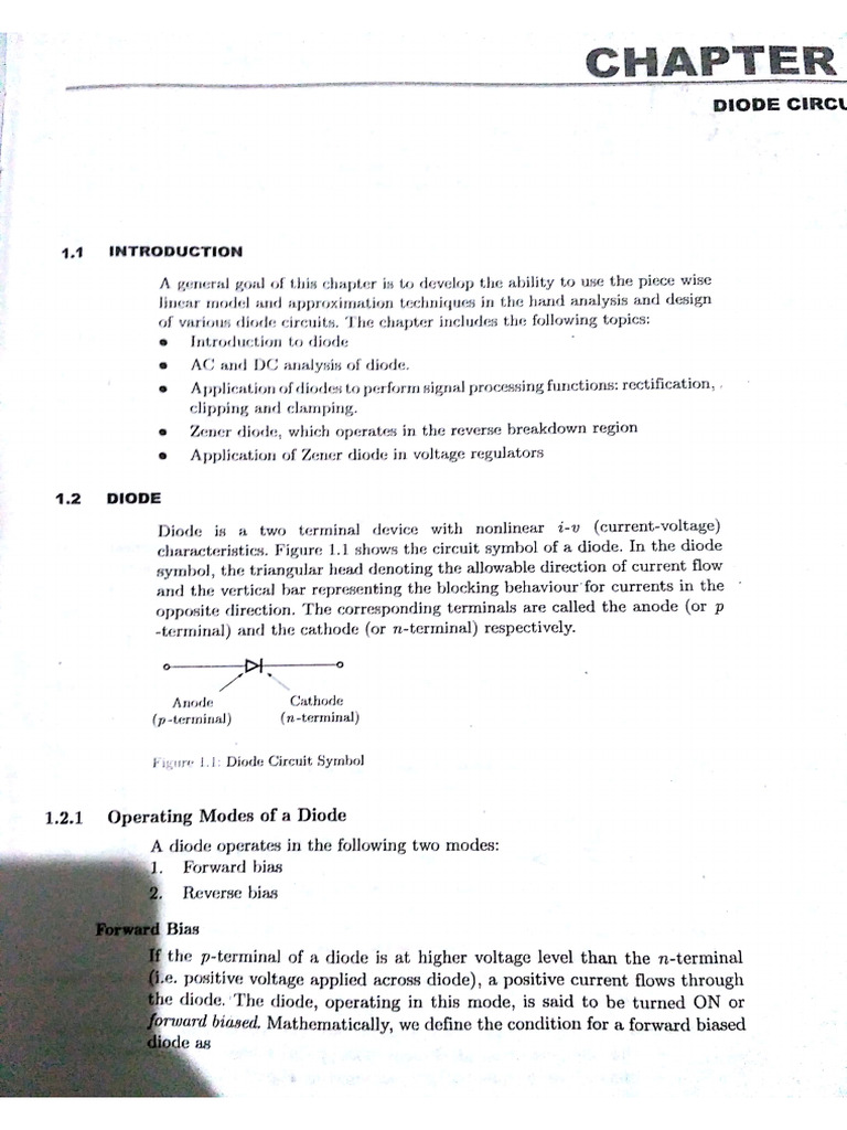 Chapter 1 Diode | PDF