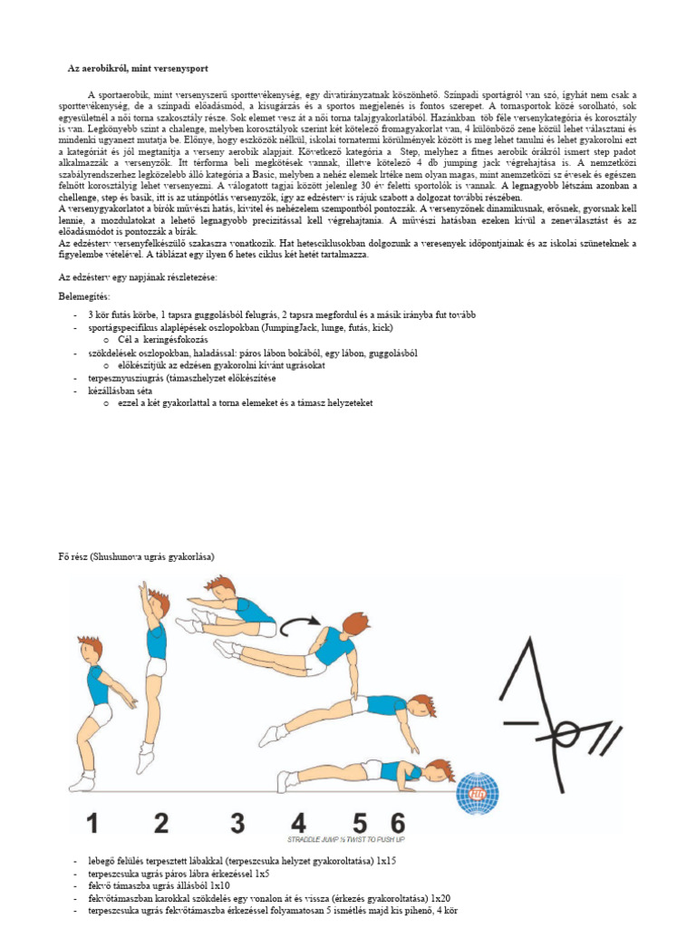 Aerobik - Edzéselmélet Beadandó | PDF
