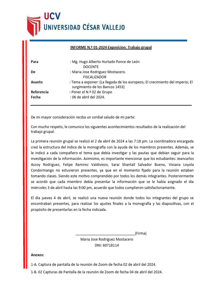 Modelo de Informe | PDF