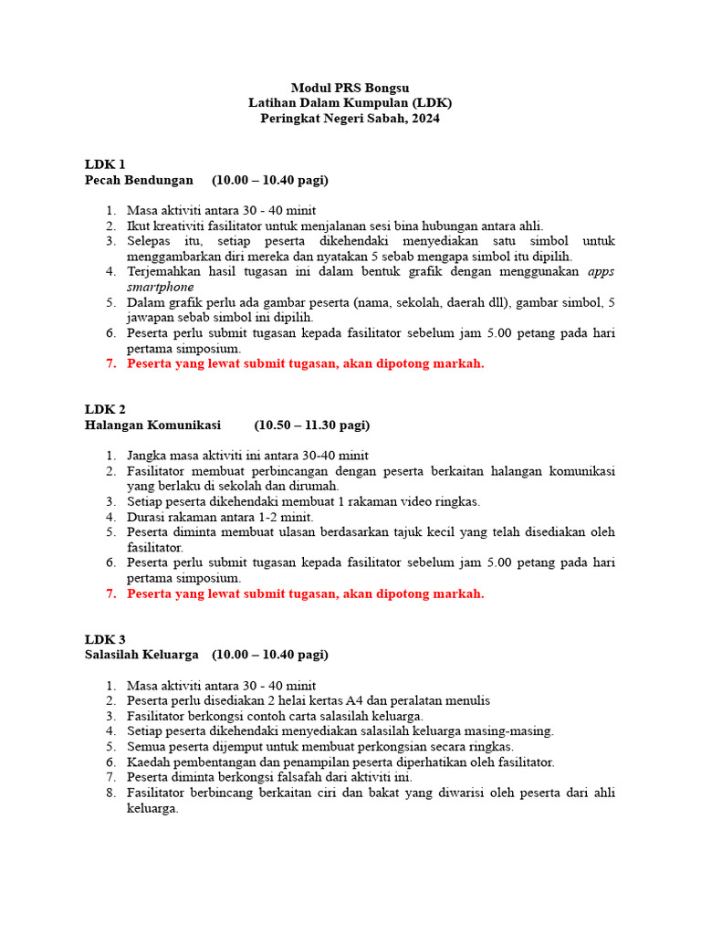 Modul PRS Bongsu | PDF