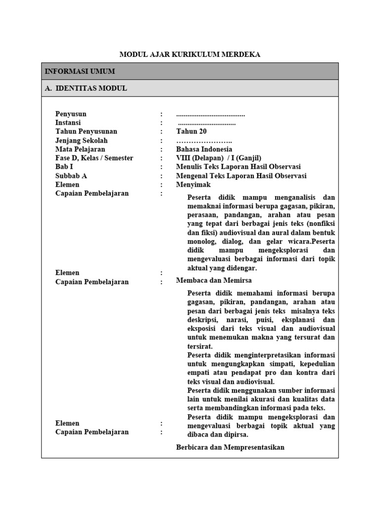 Modul Ajar Fix | PDF | Karier & Perkembangan