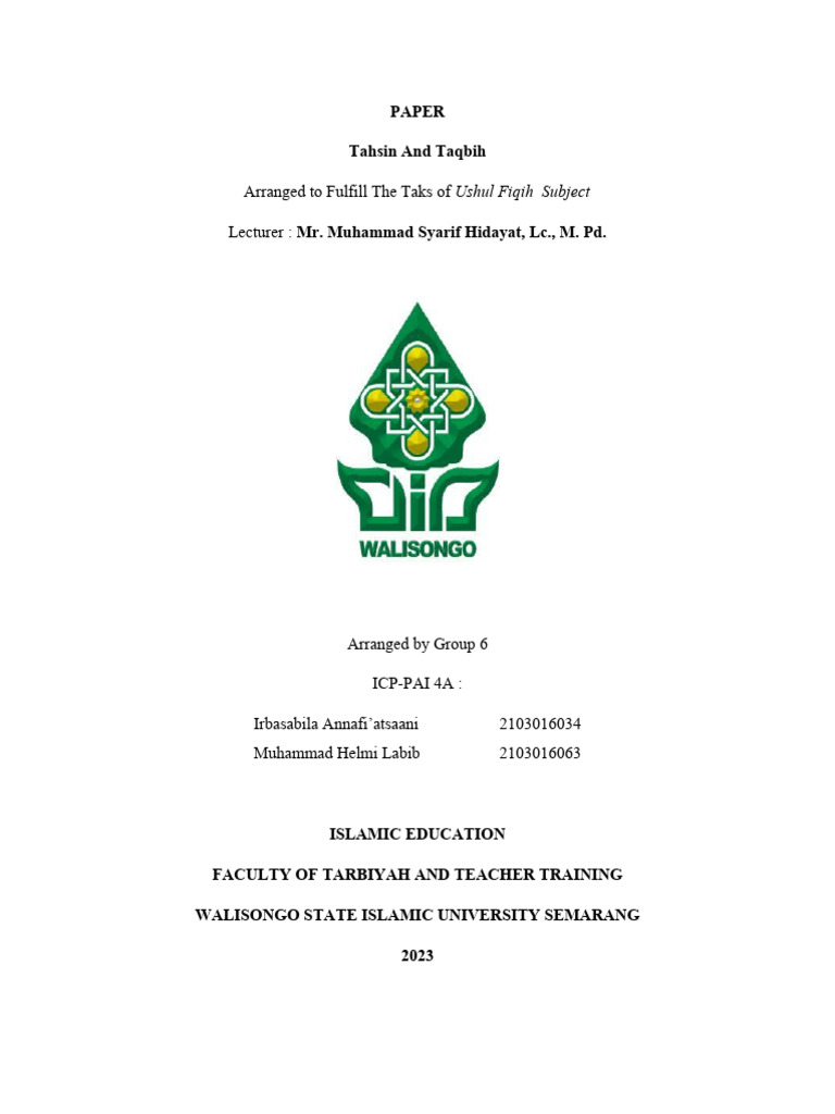 Tahsin and Taqbih | PDF | Gratitude | God In Islam