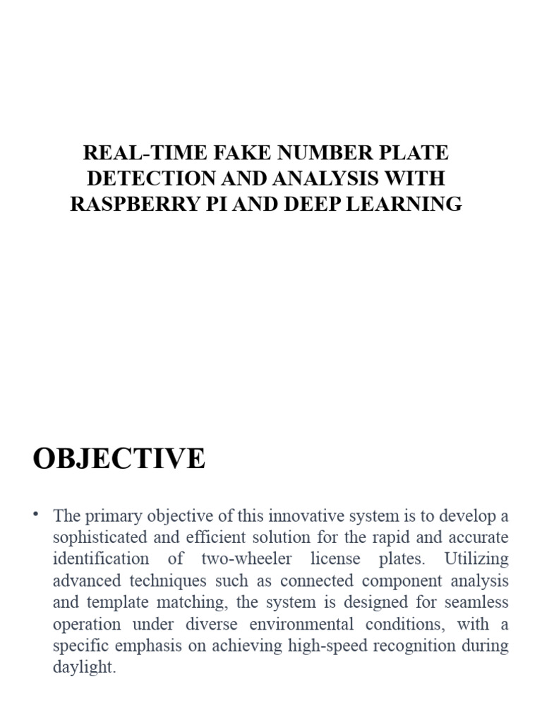Real-Time Fake Number Plate Detection and Analysis With Raspberry Pi ...
