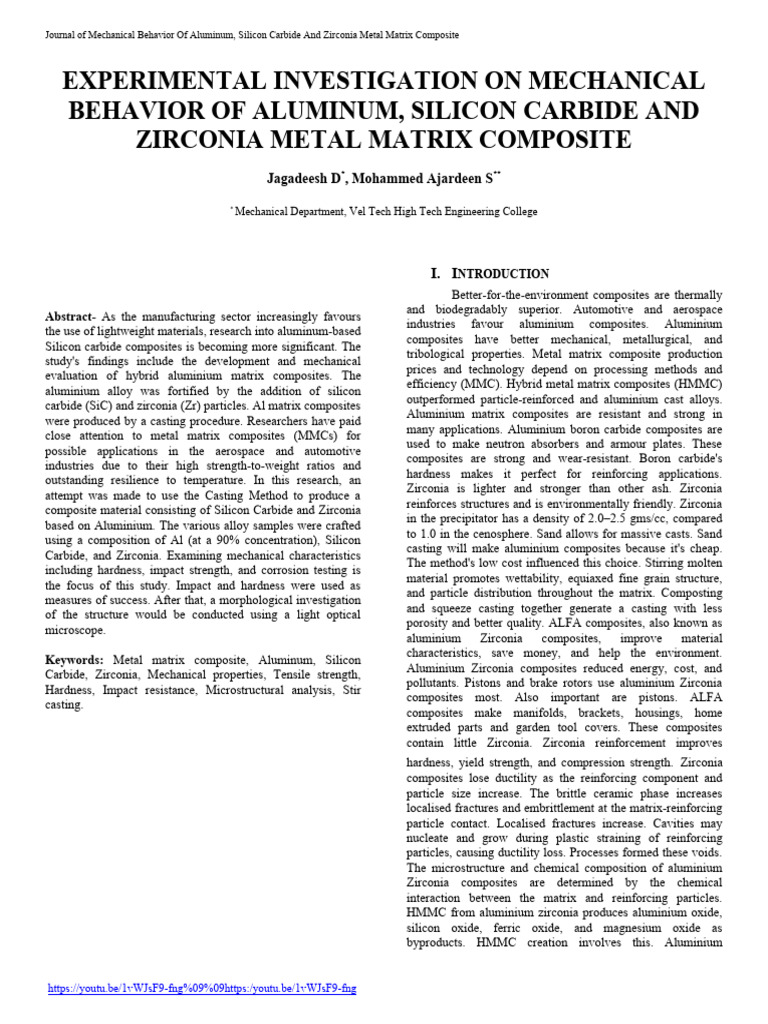 Manuscript for Mechanical Exp | PDF | Composite Material | Corrosion