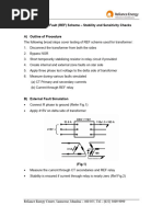 REF Stability Test Procedure for Transformers | PDF | Transformer ...