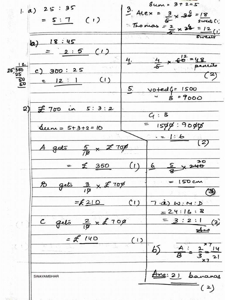 Ratio Test Solved Pdf