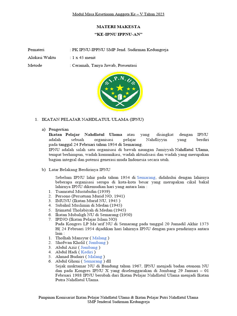 Materi Makesta | PDF