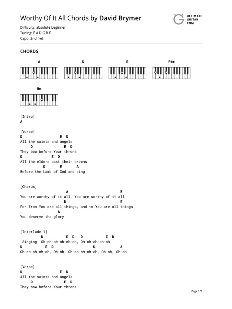 Worthy of It All | PDF