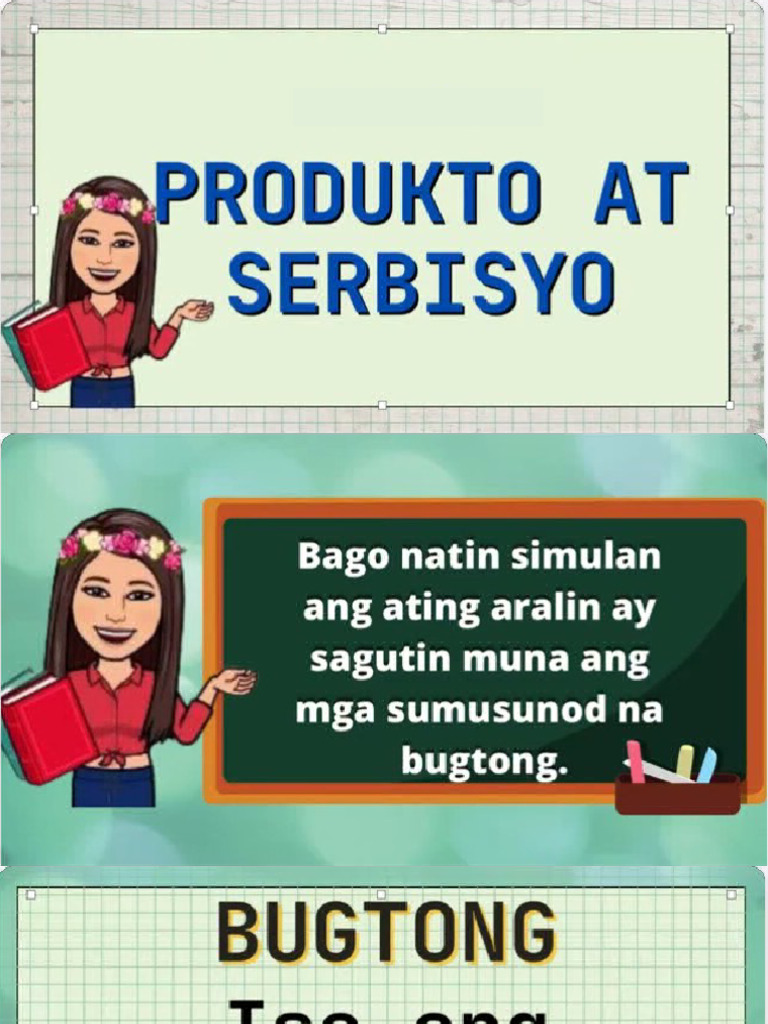 Lesson 2 Produkto o Serbisyo | PDF