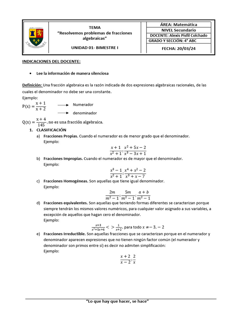 Ficha | PDF | Álgebra abstracta | Matemáticas