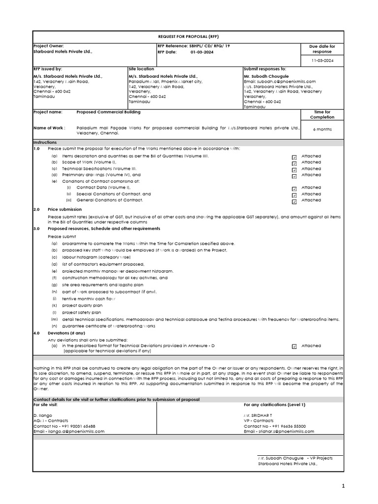 1 Section 1 RFP Cover Sheet | PDF | Request For Proposal | Business