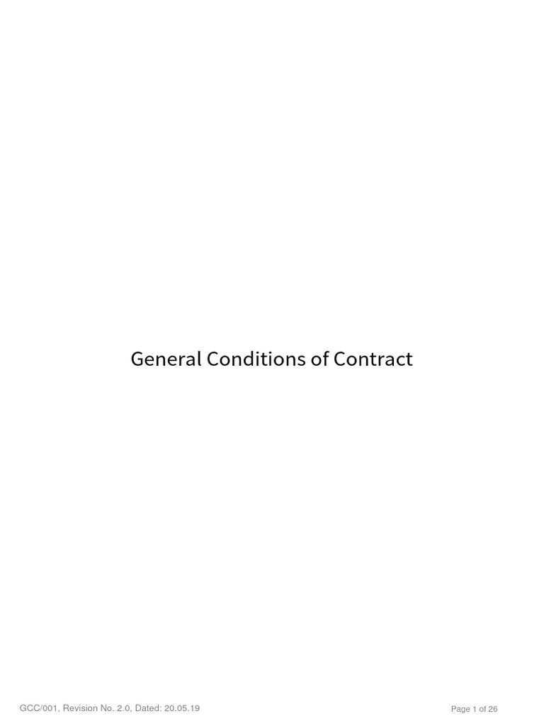 4-Section 4 General Conditions of Contract | PDF | Employment | General ...