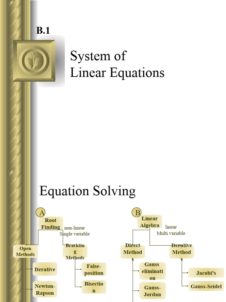 B1 Gauss | PDF | Equations | System Of Linear Equations