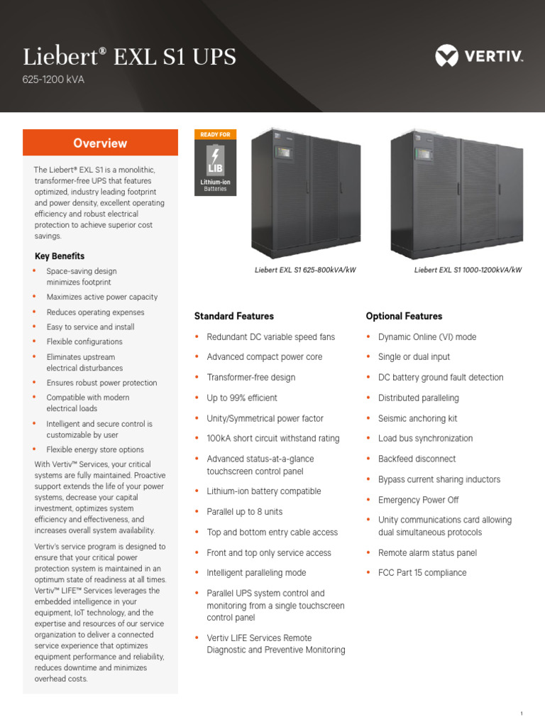 Liebert-Exls1 01 | PDF | Power Inverter | Rectifier