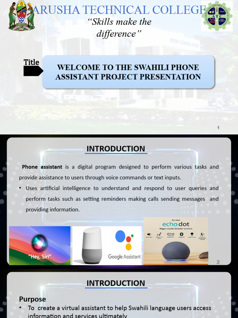 Development of a Swahili Assistant | PDF | Speech Recognition | Information