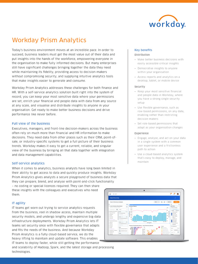 Datasheet Workday Prism Analytics Uk | Download Free PDF | Analytics ...