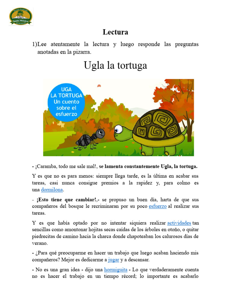 Lectura la tortuga | PDF