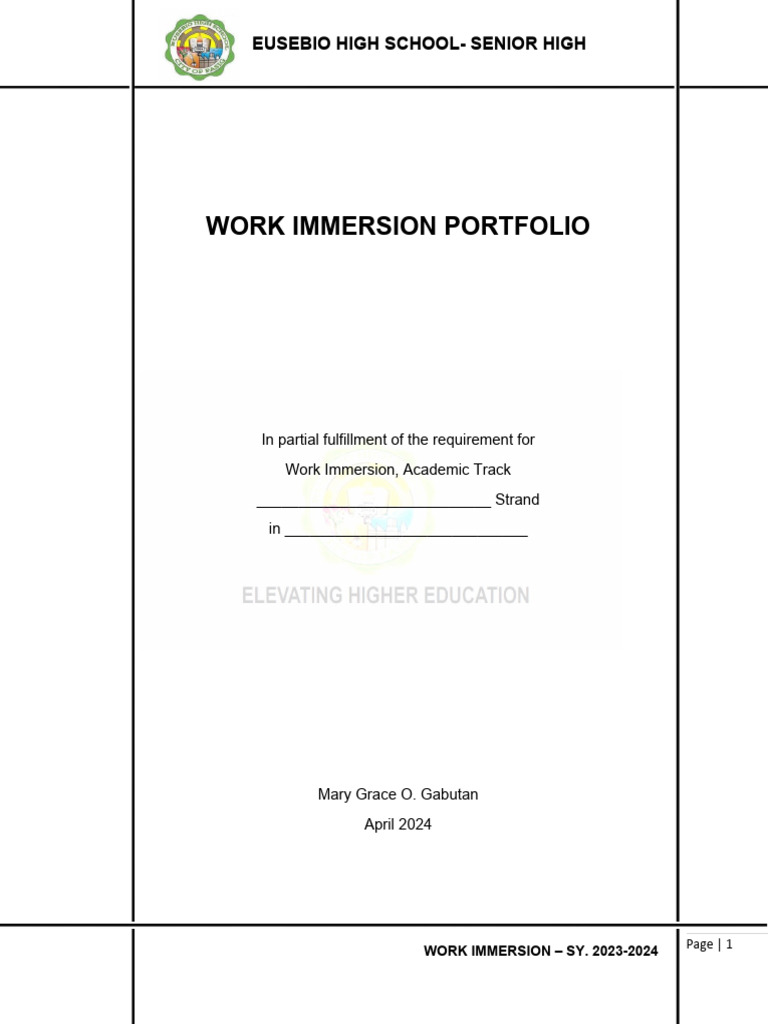 Immersion 2023 2024 Template | PDF | Governance | Environmental ...