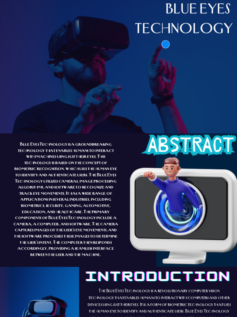 Blue Eyes Technology Overview | PDF | Biometrics | Computer Security