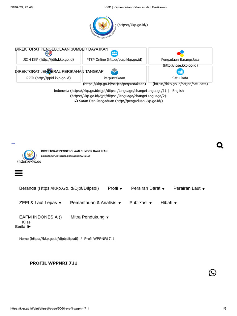 KKP Kementerian Kelautan Dan Perikanan | PDF