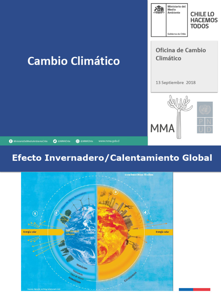 Cambio Climatico Introduccion Region Arica | PDF | Gases de efecto invernadero | Metano