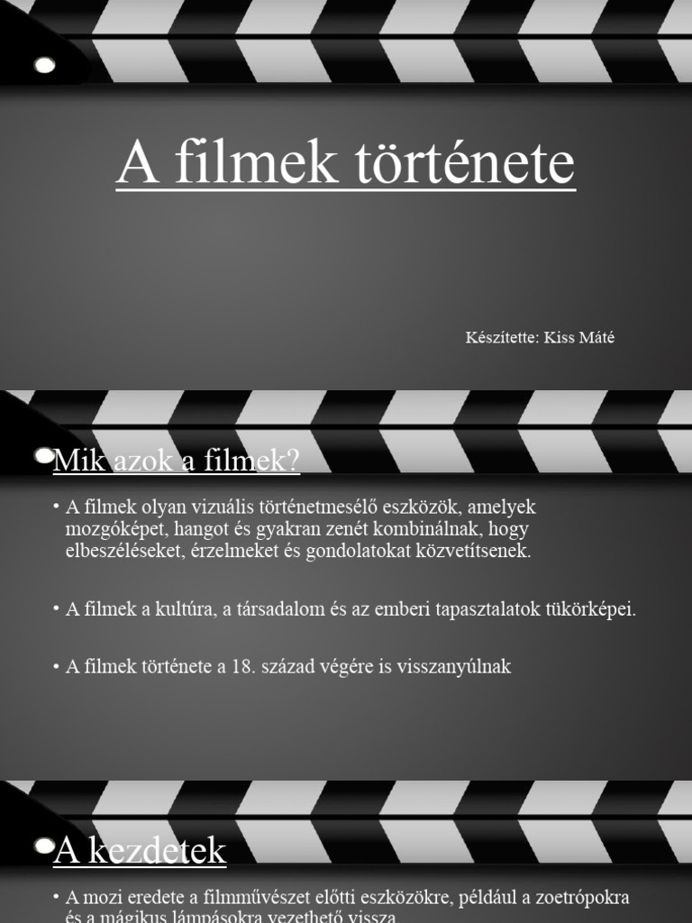 A Filmek Története | PDF