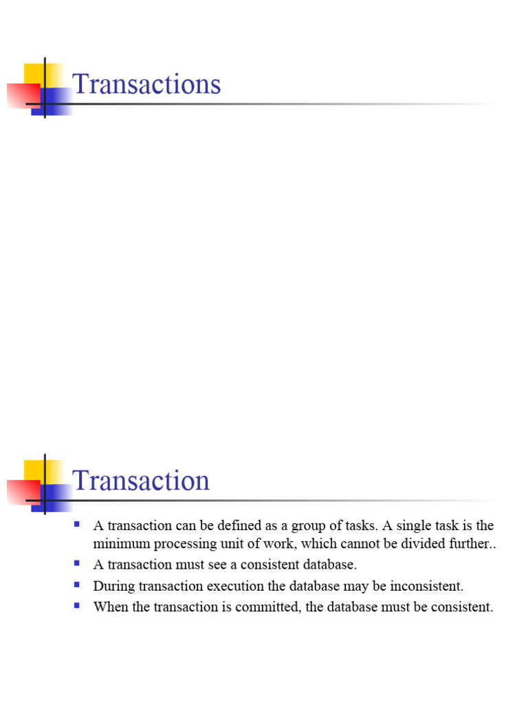 Transactions | PDF | Database Transaction | Acid