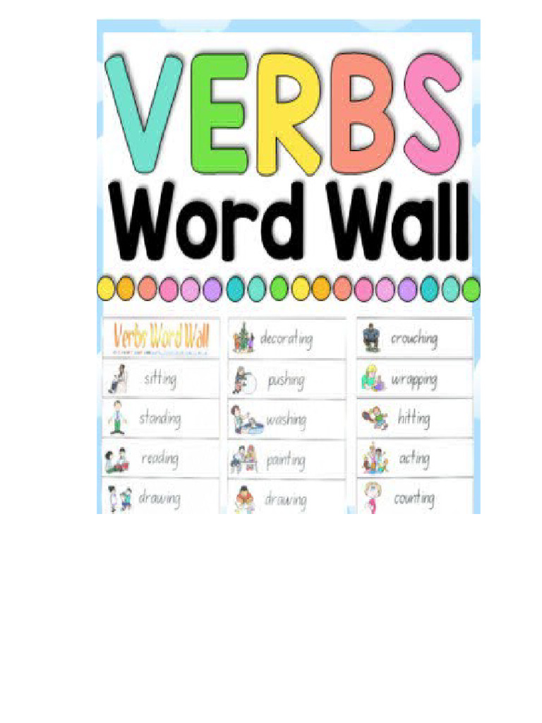 Verbs Wordwall | PDF