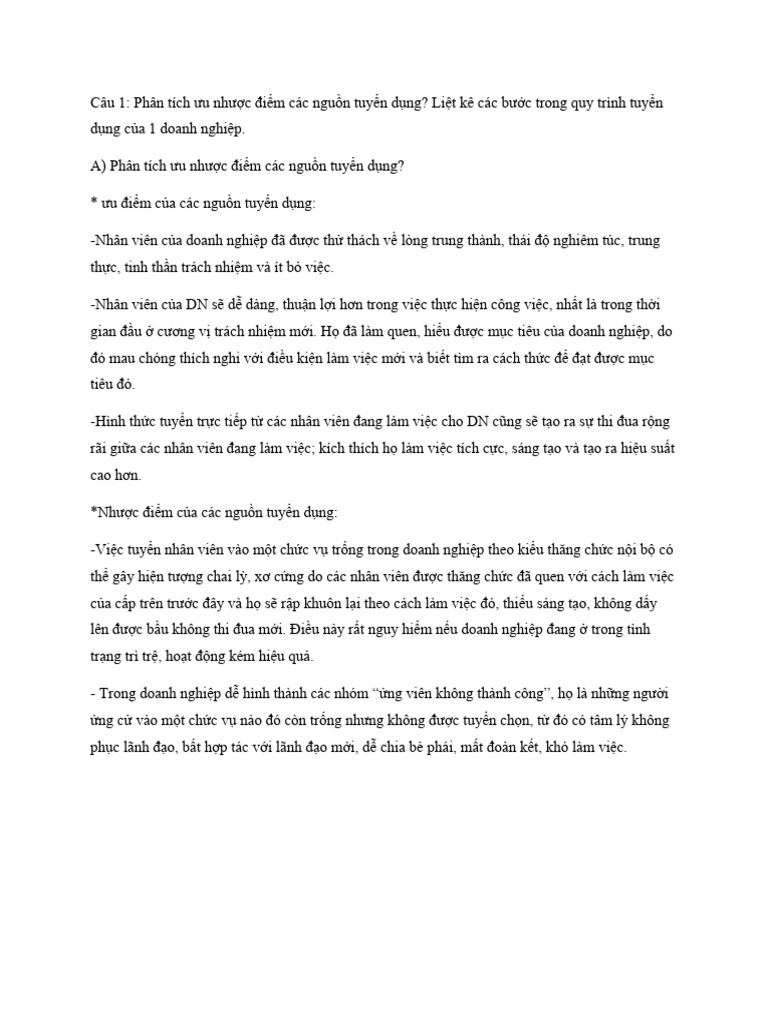 Đề Thi QTNL | PDF