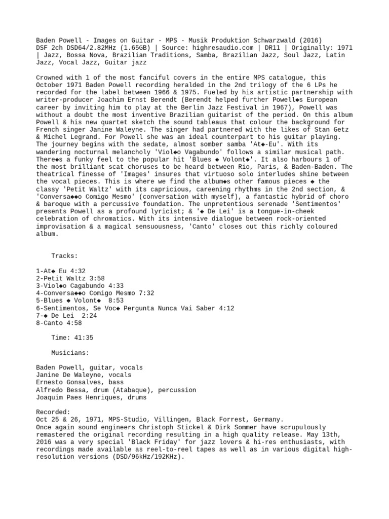 Source & Rip Note | PDF | Music Of The African Diaspora | Musical Subgenres