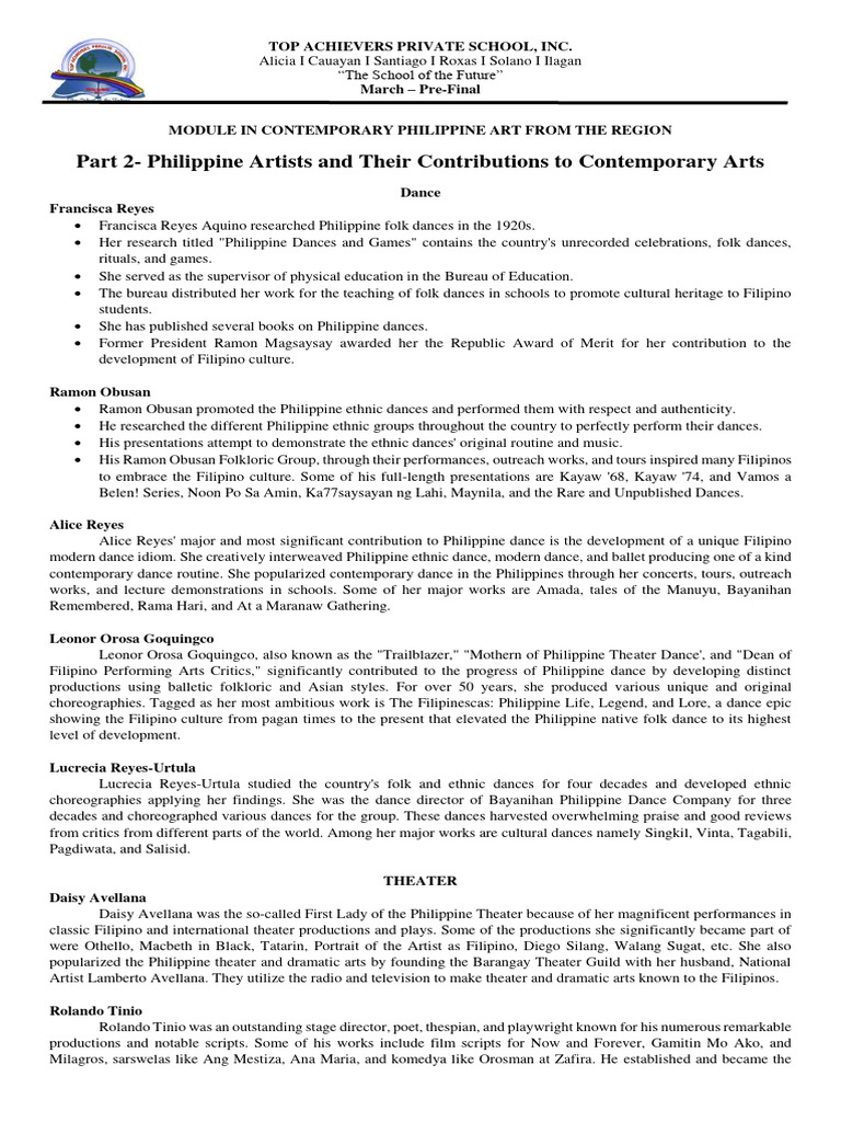 MODULE For PRE FINAl - CPAR | PDF | Weaving | Textiles