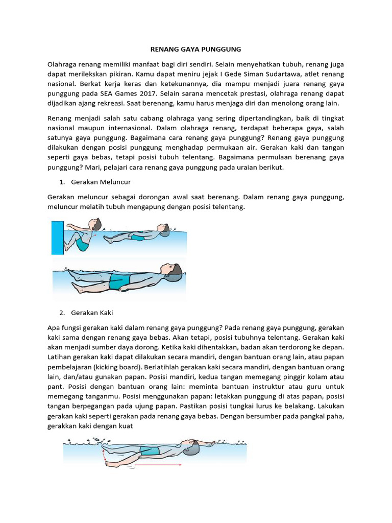 Teknik Renang Gaya Punggung | PDF | Gaya Hidup