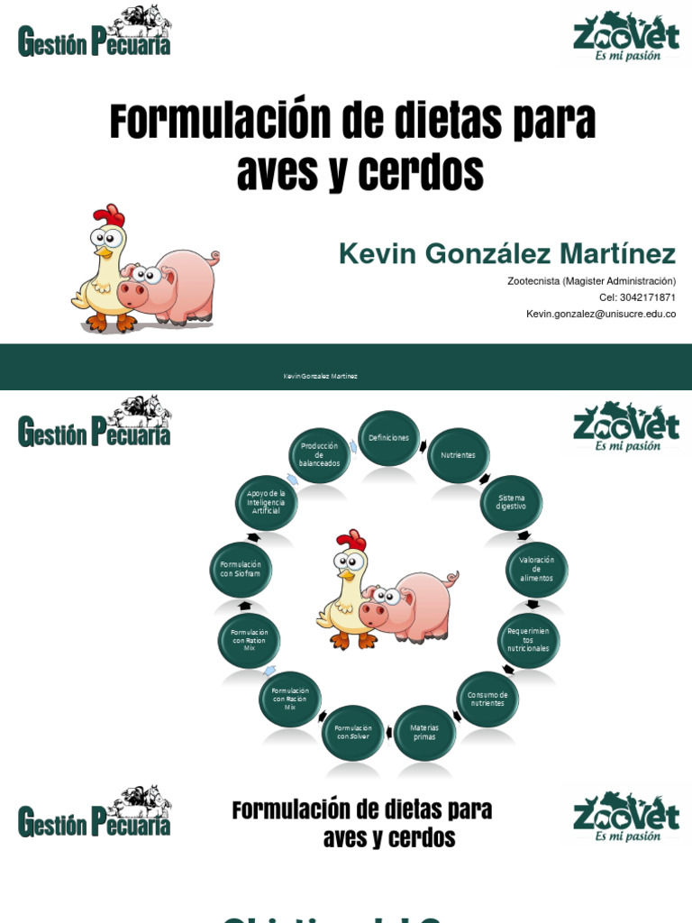 Formulacion de Dietas Curso de Elaboracion de Alimento Monogasrico Aves ... Formulacion de Dietas Curso de Elaboracion de Alimento Monogasrico Aves ...