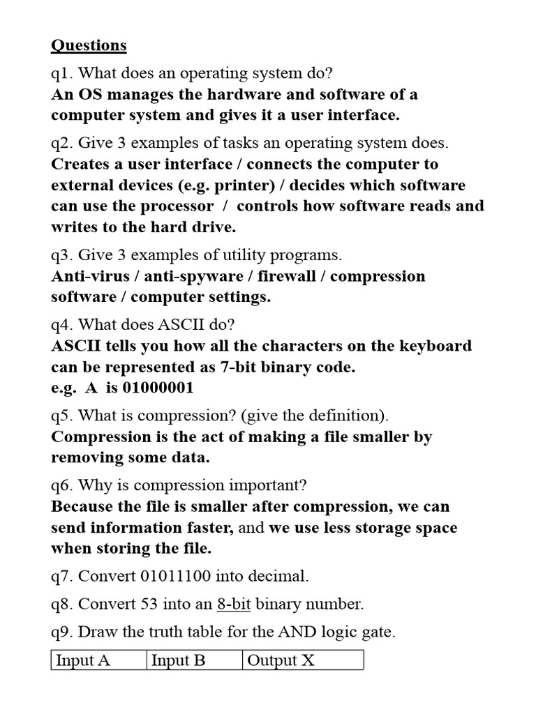 G7 ICT EOS2 Revision | PDF | Computer Data Storage | Random Access Memory