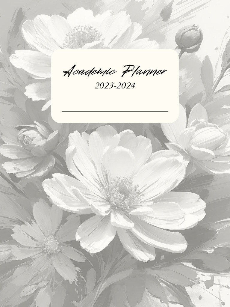 Floral Academic 2023-2024 Planner | PDF