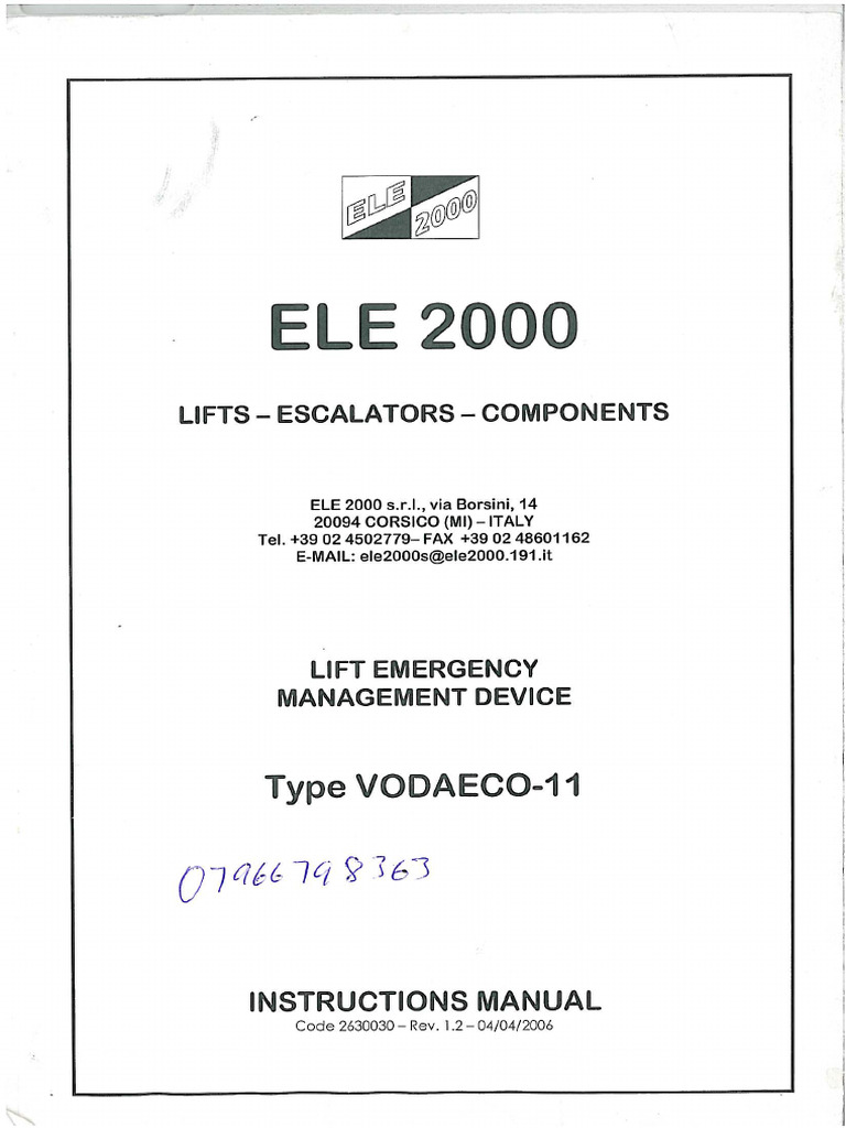Ele2000 - Vodaeco-11 | PDF