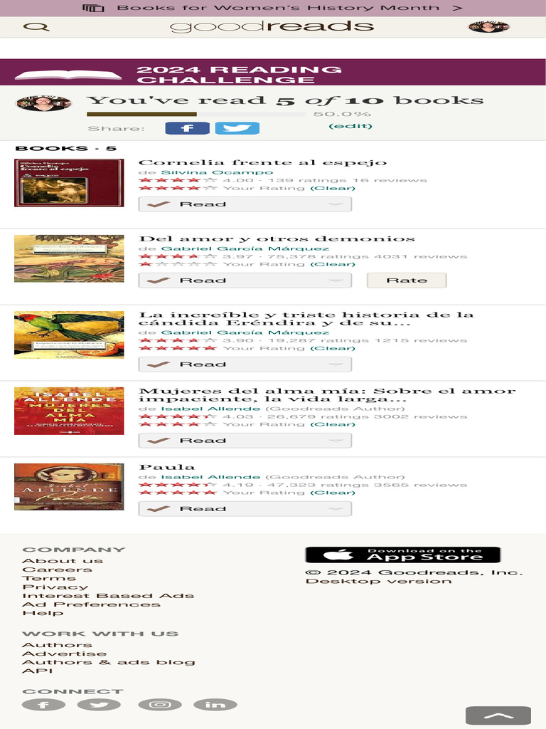 Sacha Id Betan's 2024 Reading Challenge Goodreads | PDF