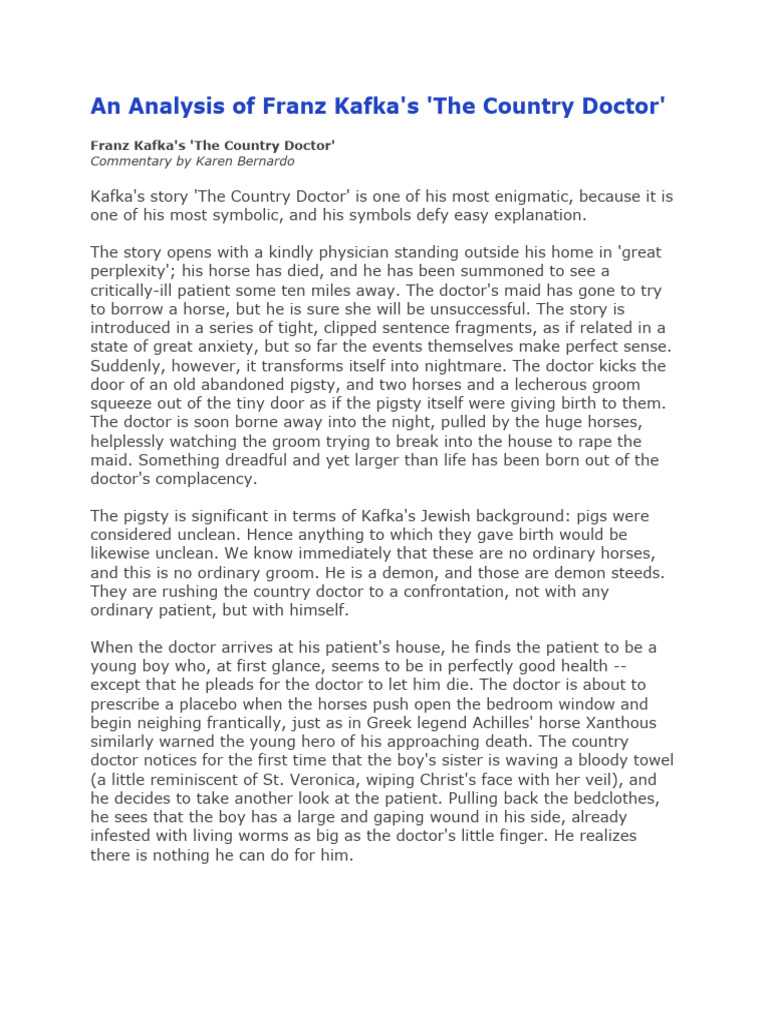 An Analysis of Franz Kafka | PDF