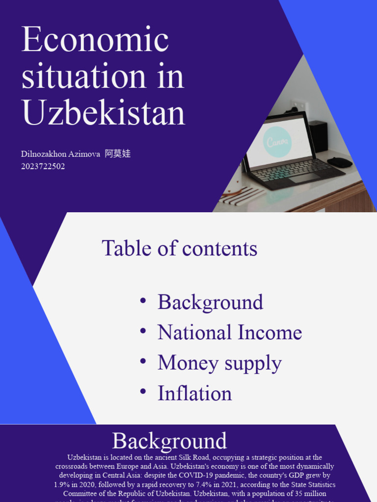 Blue White Simple Geometric Presentation | PDF | Monetary Policy ...