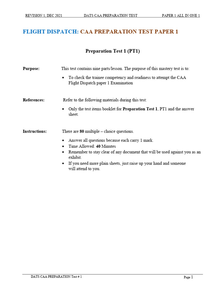 Paper 1 All in One 1 With Ans | PDF | Instrument Flight Rules | Drag ...