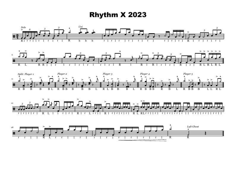Rhythm X 2023 | PDF
