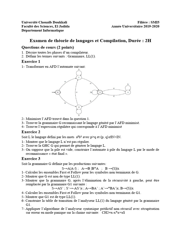 FSJ 19 20 Examen | PDF