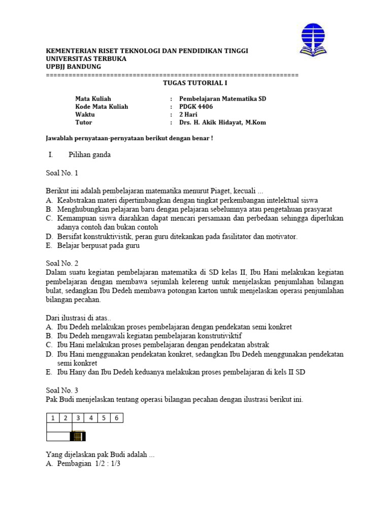 Soal TT1 4406-2023 | PDF