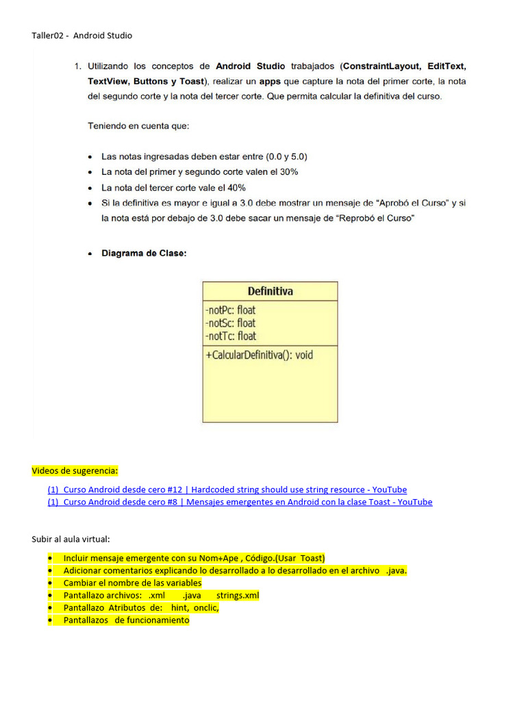 Taller Definitivas | PDF | Ingeniería Informática | Desarrollo de software